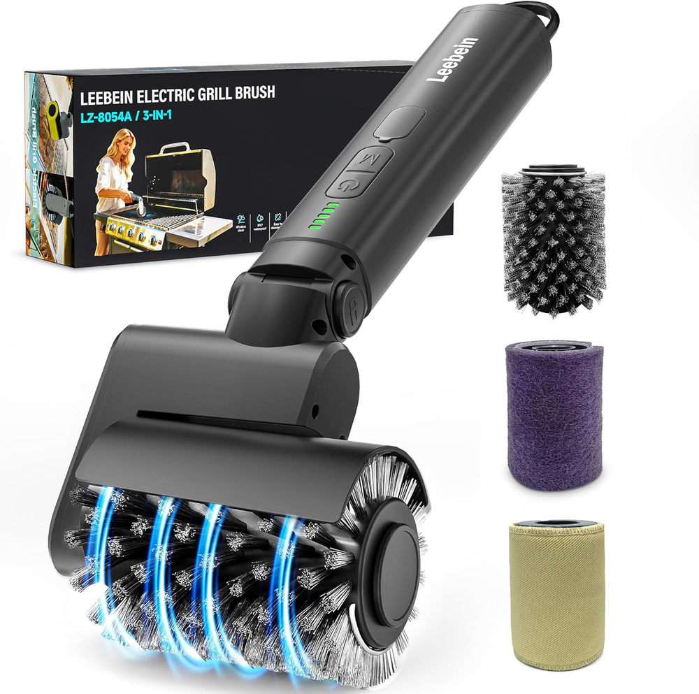 Leebein Electric Grill Brush for Outdoor, 2026 Upgraded BBQ Grill Clea